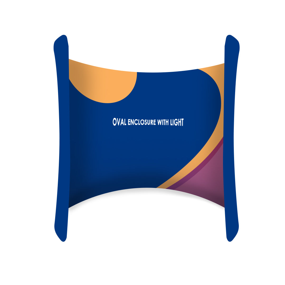 Oval Wide Doorway Enclosure with LED Lights – Backdropsource