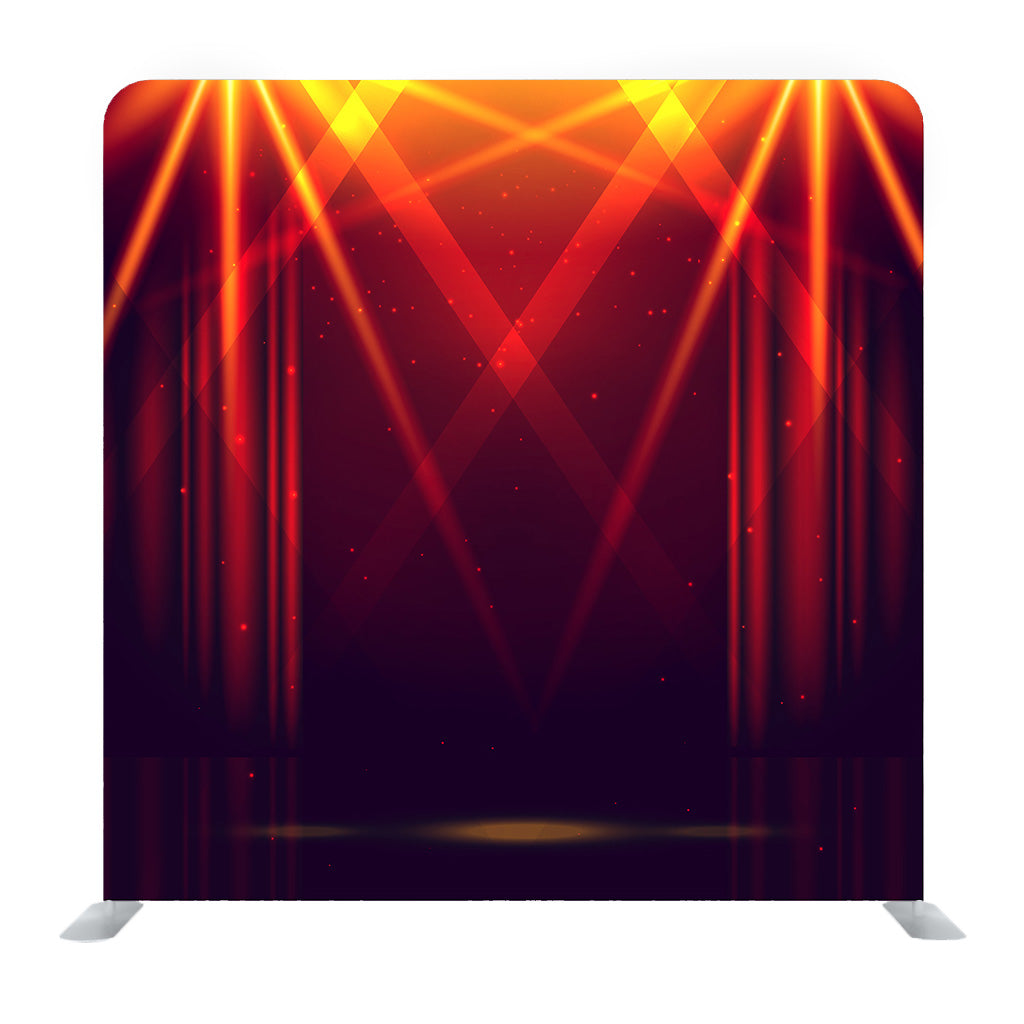 Red Stage Straight Tension Fabric Backdrop Media wall – Backdropsource