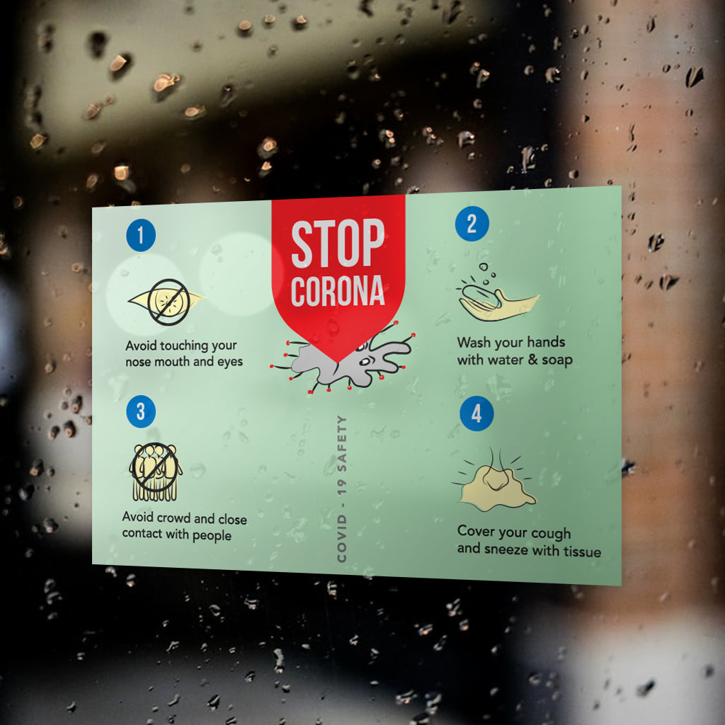 Safety & Advisory Sign Window Sticker – Backdropsource