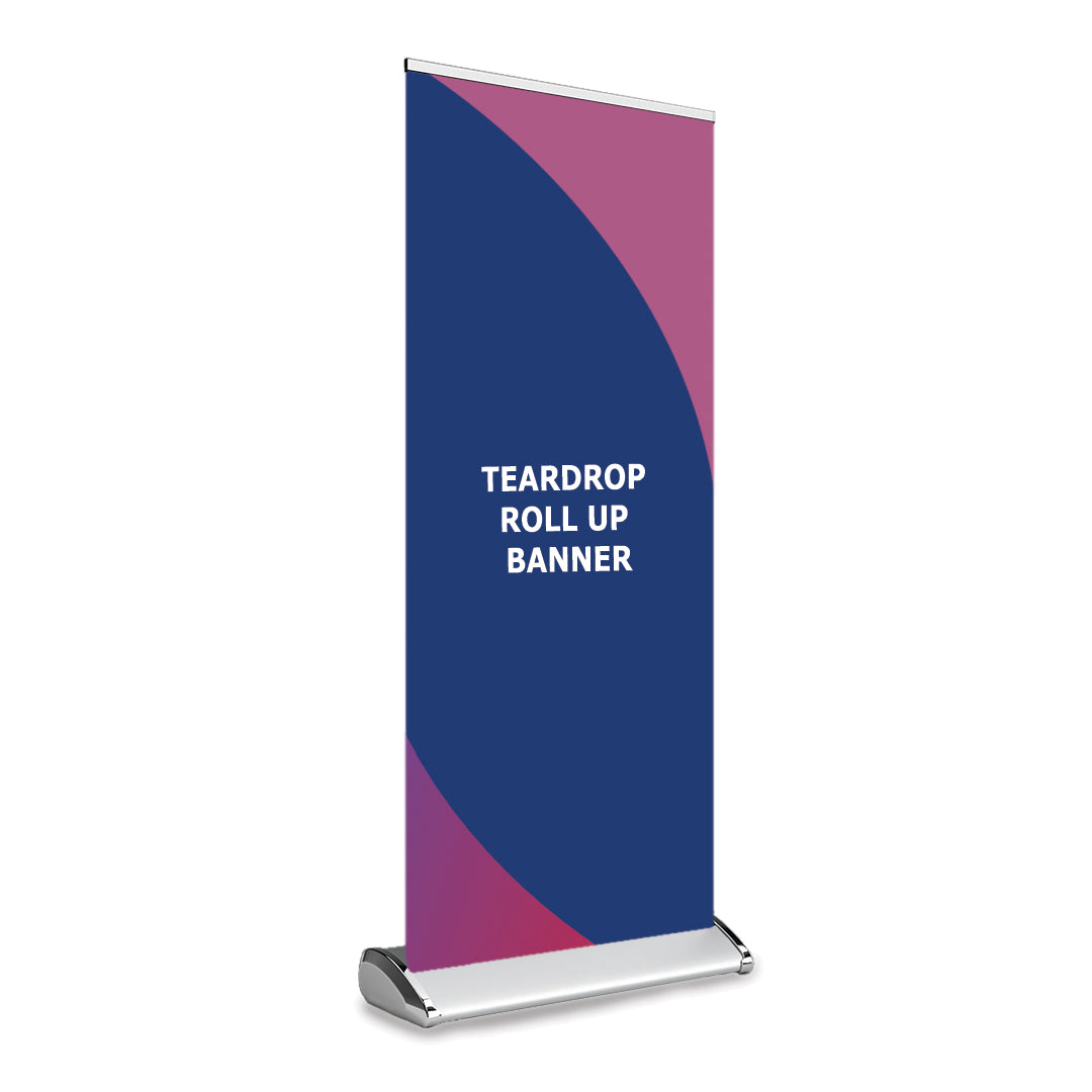 Teardrop Roll Up Retractable Banner – Backdropsource