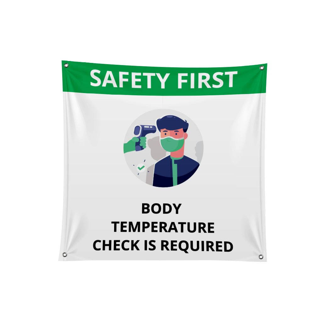 Check-In Fabric Banner for COVID-19 Testing – Easy to Display ...