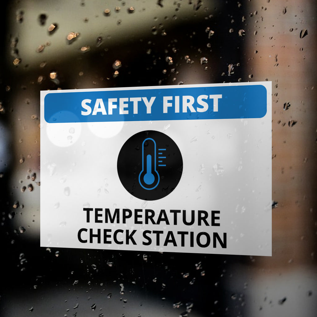 Testing Sign Window Stickers-Check In Here For COVID-19 Test ...