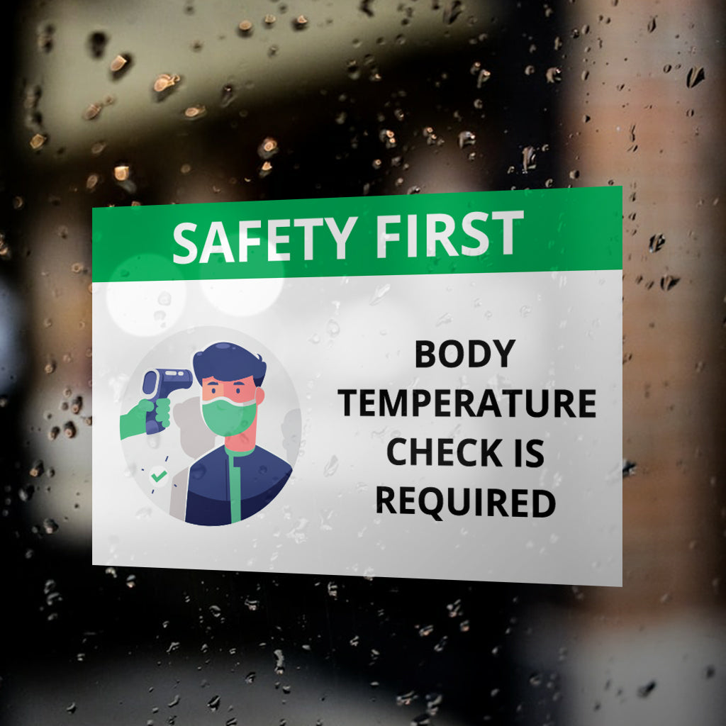 Testing Sign Window Stickers-Check In Here For COVID-19 Test ...