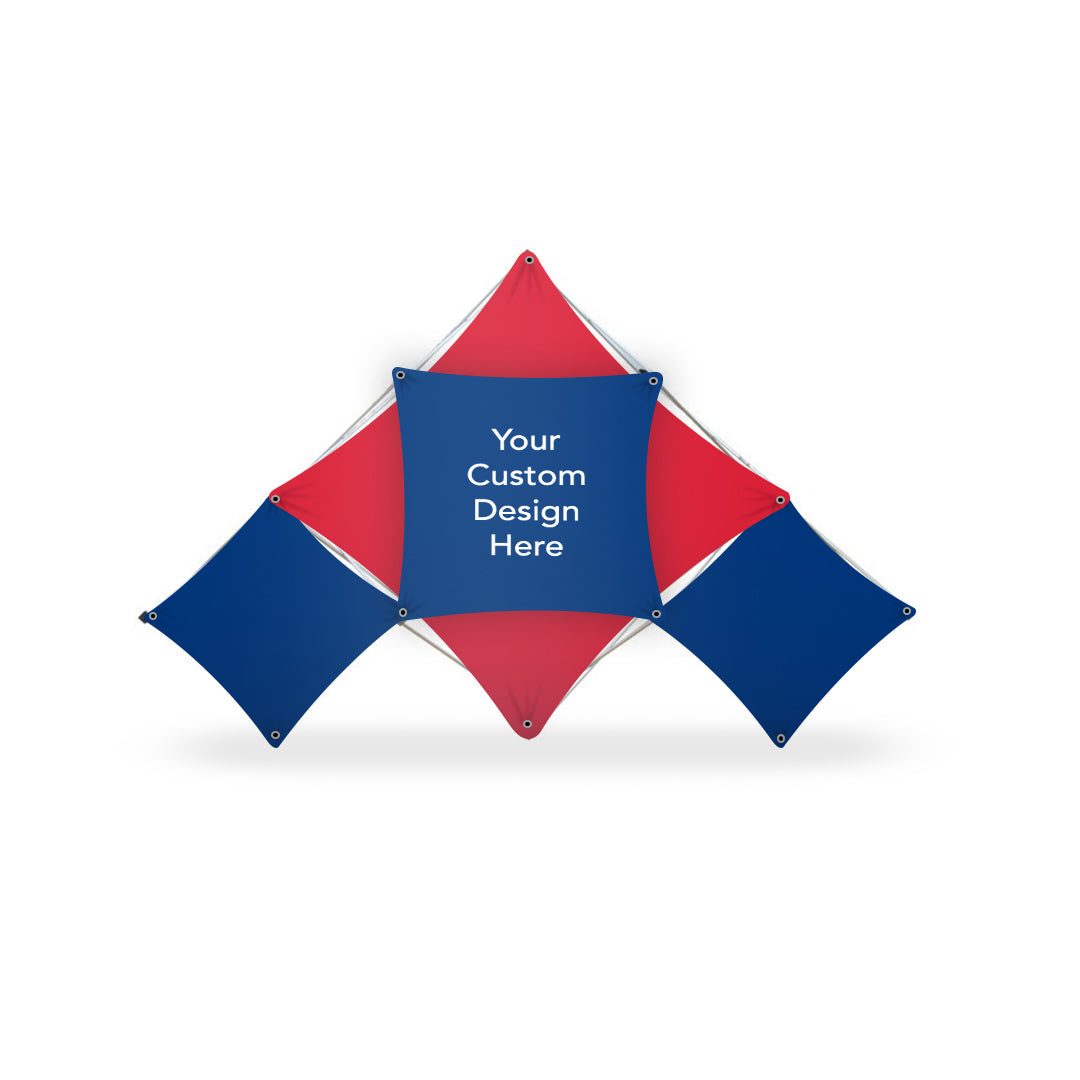 Medium Triangular Pop up Geometrix Grid Display in USA – Backdropsource