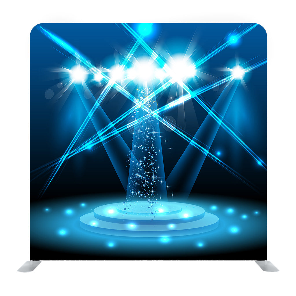 Vector Blue Light Stage Straight Tension Fabric Backdrop – Backdropsource