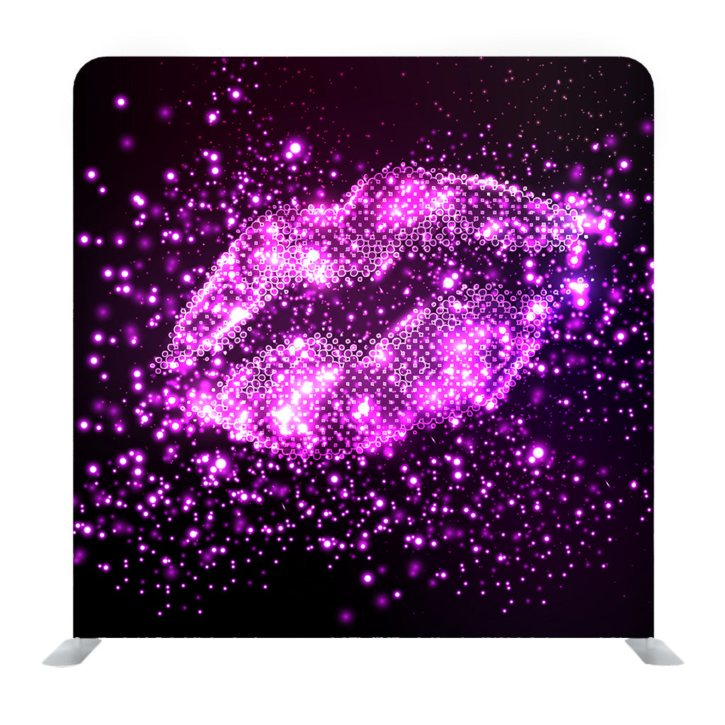 Vector Lips Illustration Tension Fabric Media Wall Backdrop ...